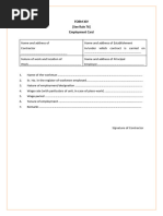 Muster Roll Format for Construction Work | PDF