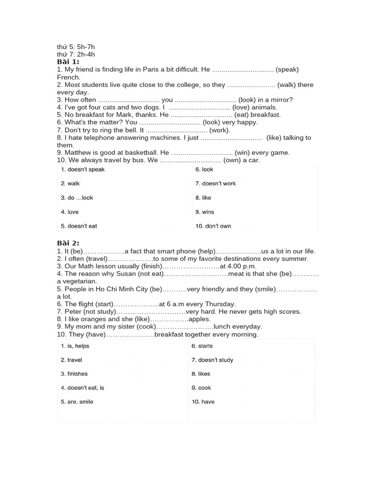 BTVN 26 Tháng 10 | PDF | Home & Garden