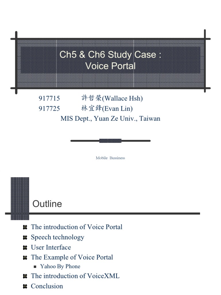 Voice Portal | Download Free PDF | Interactive Voice Response | Speech ...
