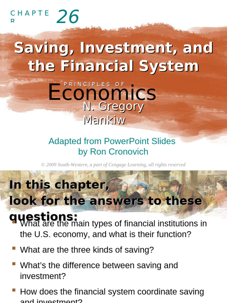 Lecture 4 Saving, Investment and The Financial System | PDF | Saving ...
