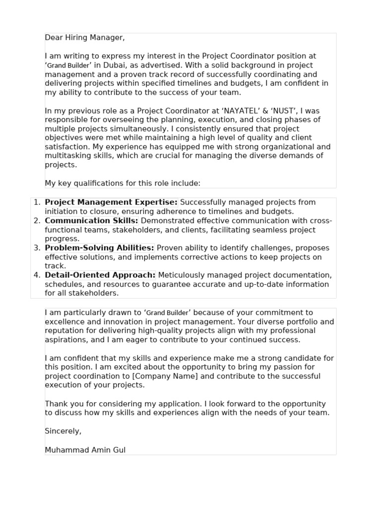 Project Coordinator | PDF | Business