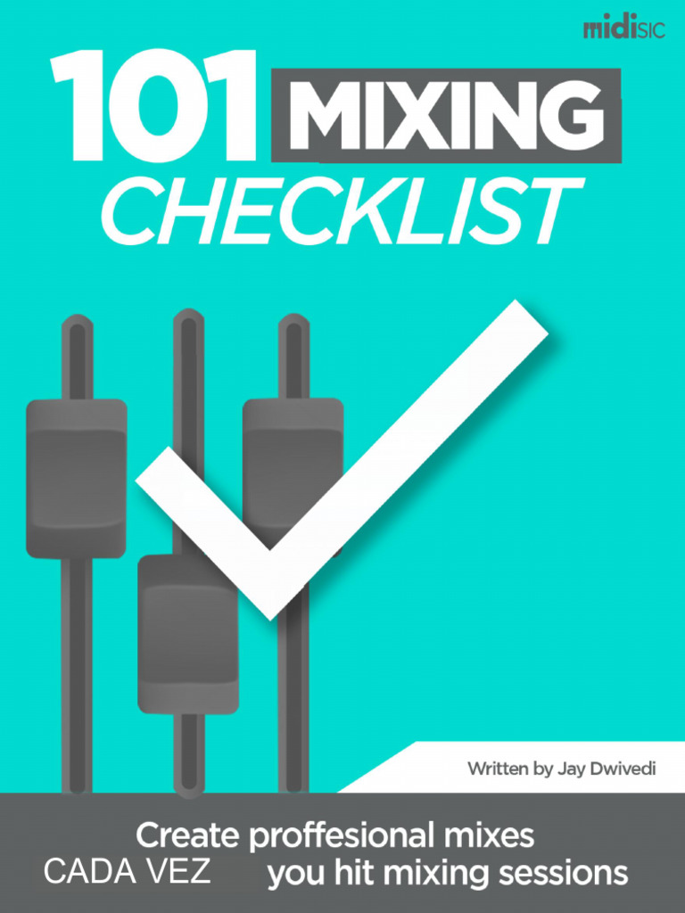 101 Mixing Checklist (1) | PDF | Sonido | Bajo