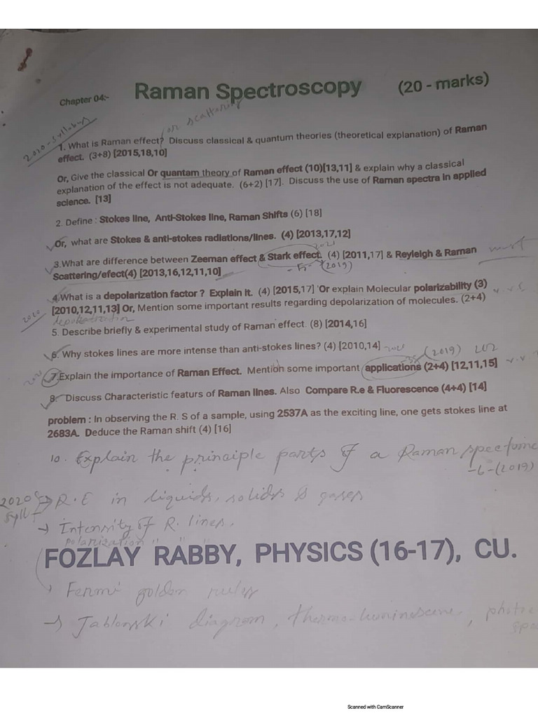 Raman Spectros | PDF