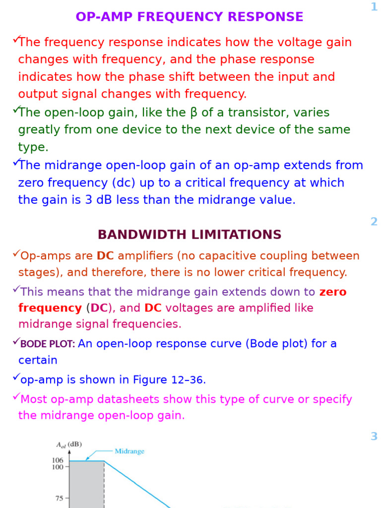 #-5-Op-Amp Frequency Response | PDF | Operational Amplifier | Amplifier