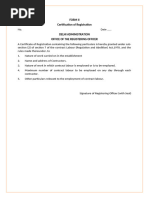 Form Xiv - Employement Card | PDF