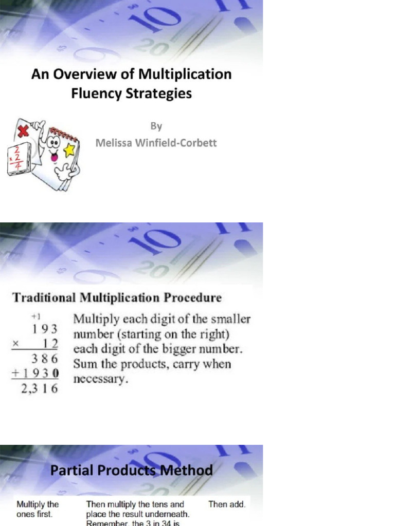 Multiplication Strategies | PDF