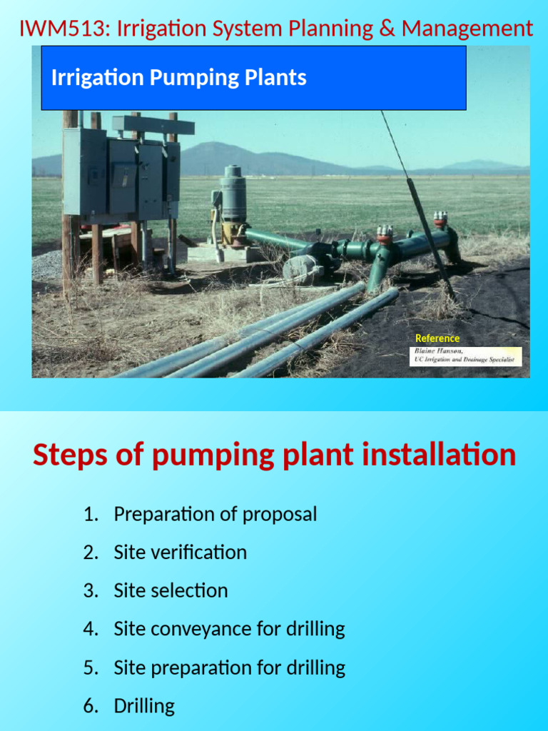 Efficient Irrigation Pumping Guide | PDF | Pump | Horsepower