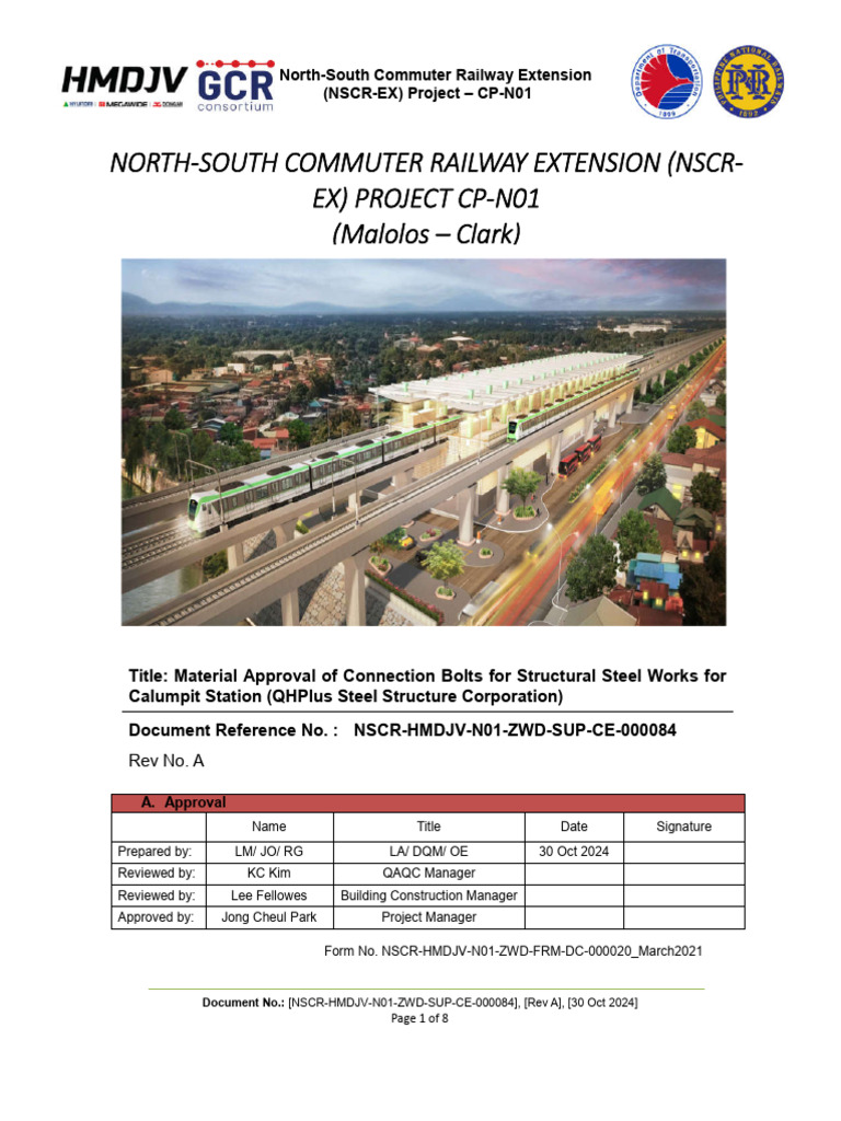 North-South Commuter Railway Extension (Nscr-Ex) Project Cp-N01 ...