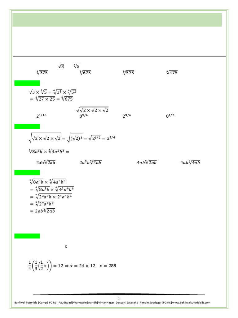 F. Accelerated 2025 Btest-1 Math Paper | PDF | Numbers | Algebra