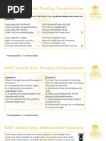 Primary Sample Test - AGAT 2nd Edition | PDF | Reason | Cognition