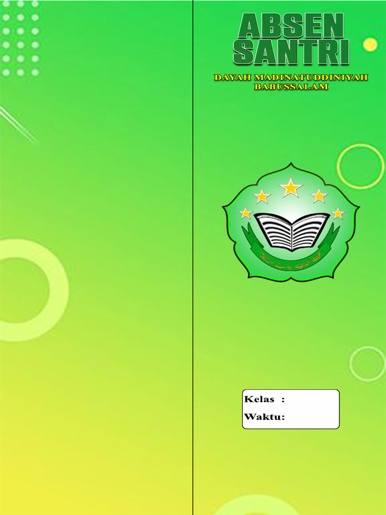 Contoh Cover Absen Santri | PDF