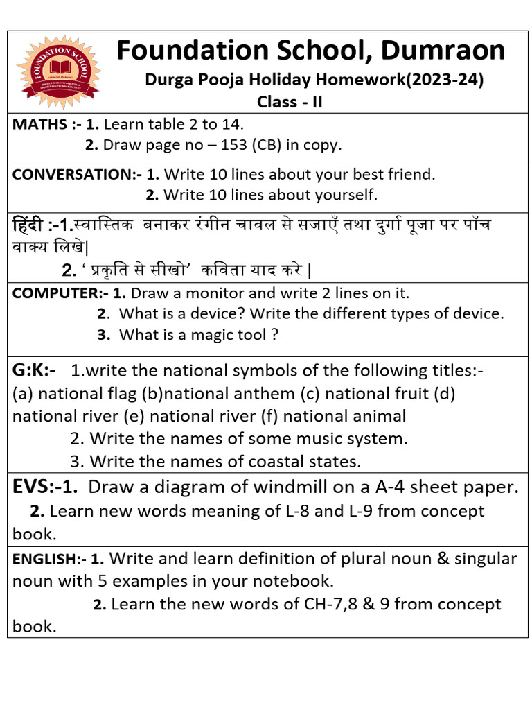Class 2 DP Homework | PDF