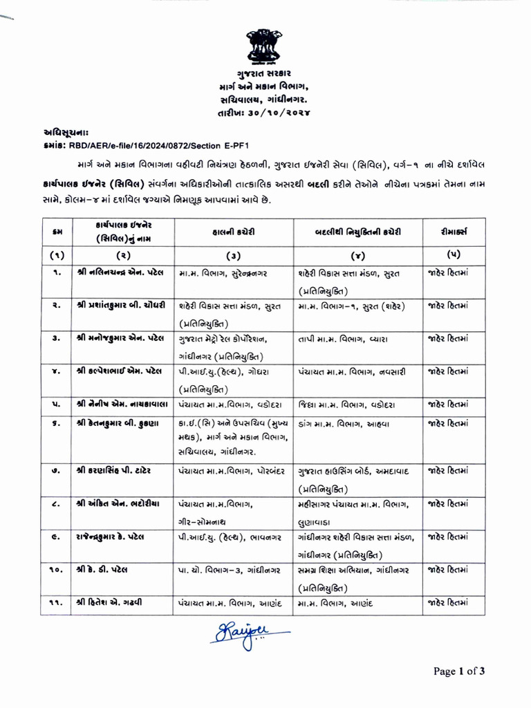 Exn Transfer Order 30-10-24 | PDF