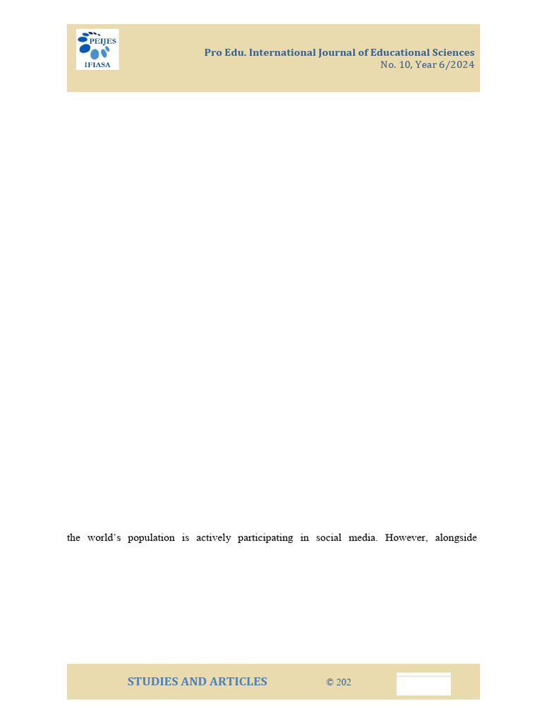 No.10 1 Year6 2024 ProEdu MATMAT | PDF | Hate Speech | Social Media