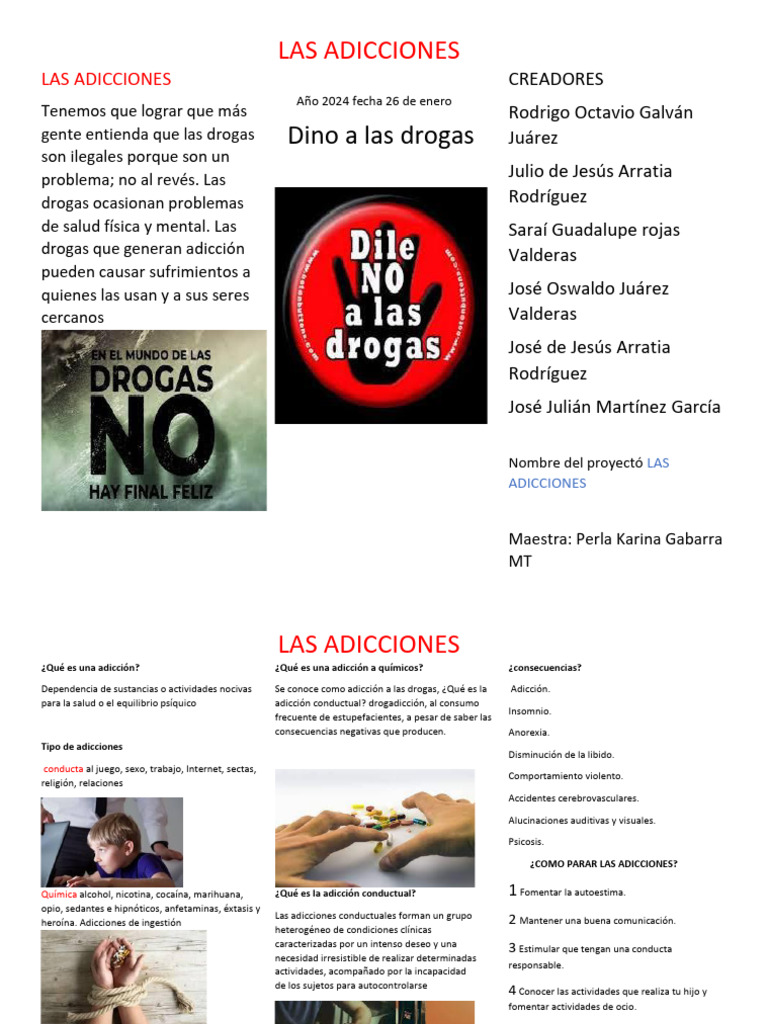 Las Adicciones 1.3 | PDF | Drogas | La dependencia de sustancias