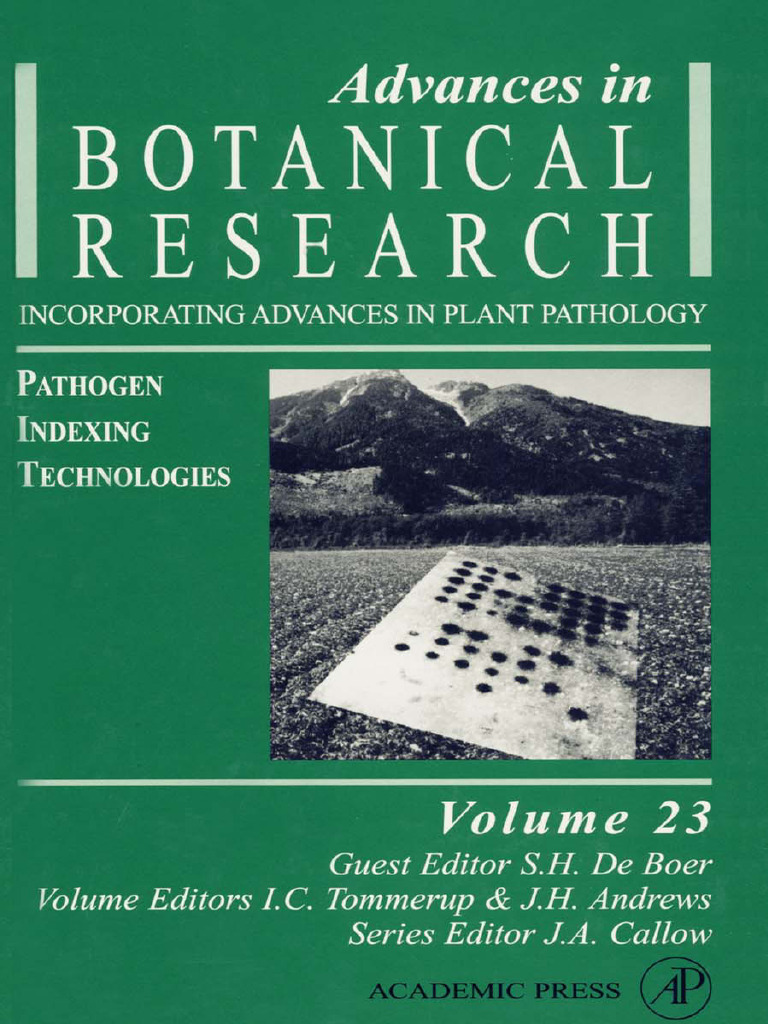 (Advances in Botanical Research 23) J.A. Callow (Eds.) - Pathogen Indexing Technologies (1996 ...