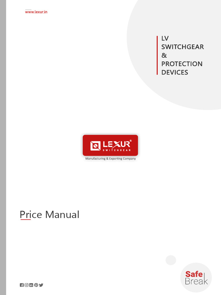 Lexur MCB Rates | PDF | Electrical Wiring | Electrical Engineering