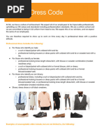Dress Code For Teachers | PDF