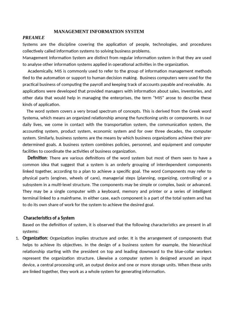 Understanding Management Information Systems | PDF | System | Databases