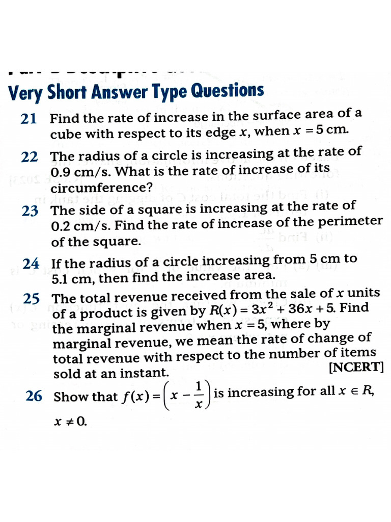 Application of Derivatives | PDF
