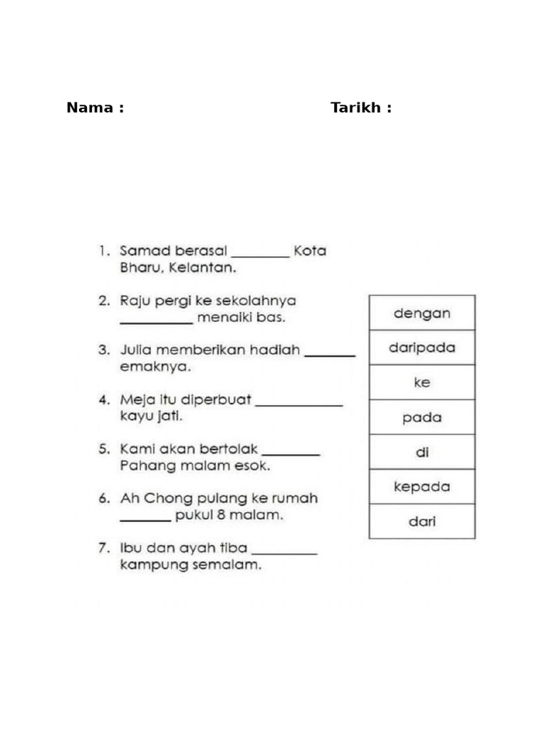 BM Kata Hubung | PDF