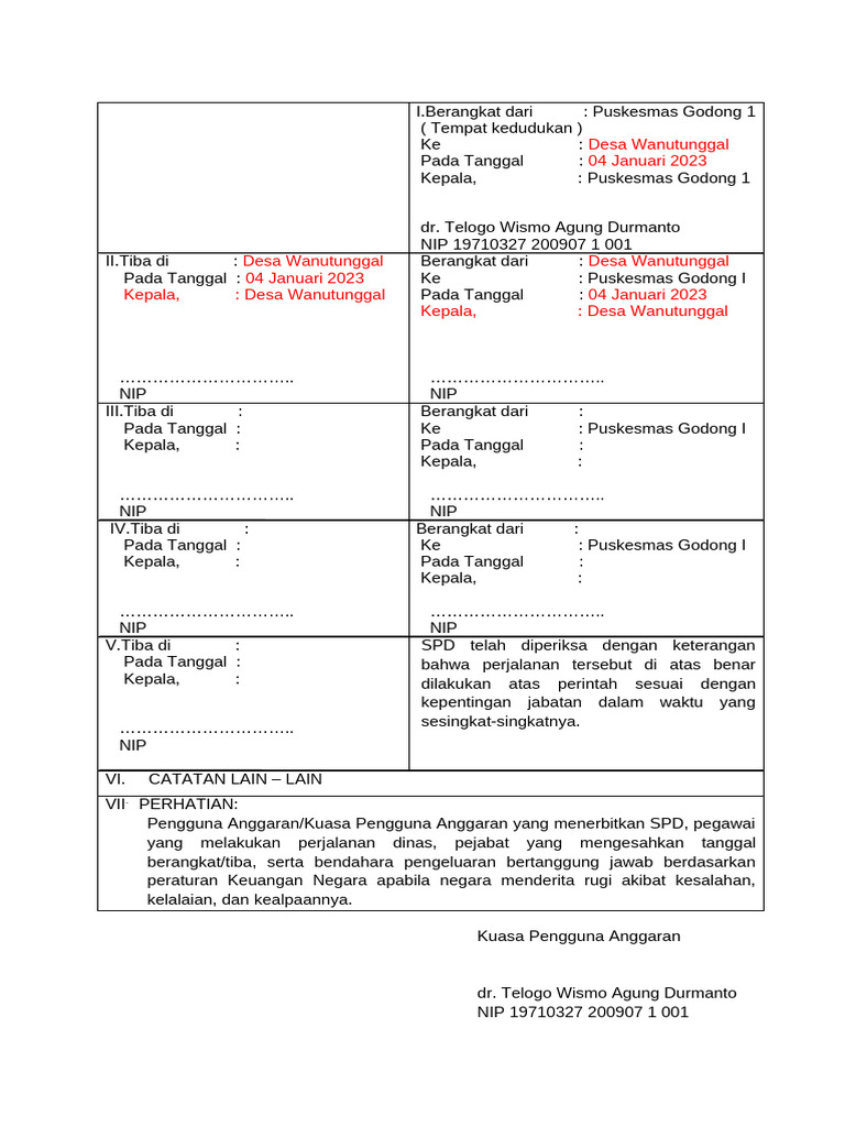 5. contoh SPD belakang | PDF