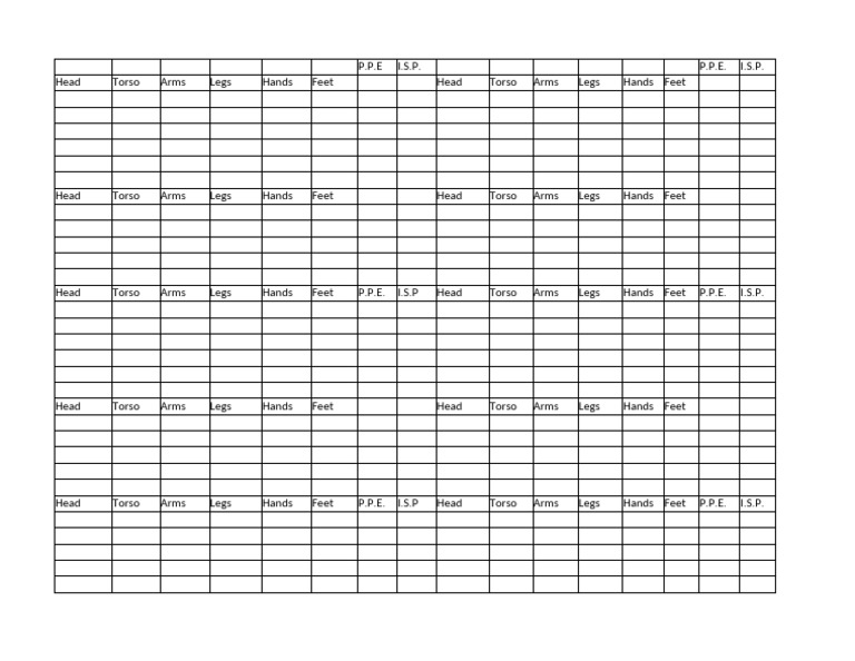 Hit Location Chart | PDF
