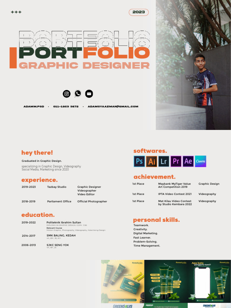 Graphic Designer Portfolio 2023 | PDF | Business | Art