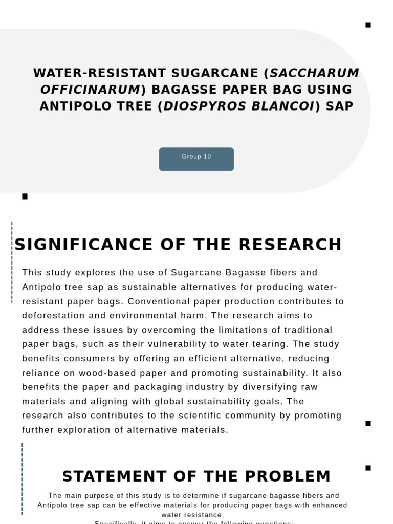 Research Proposal Group 10 | PDF | Biomass | Sugar