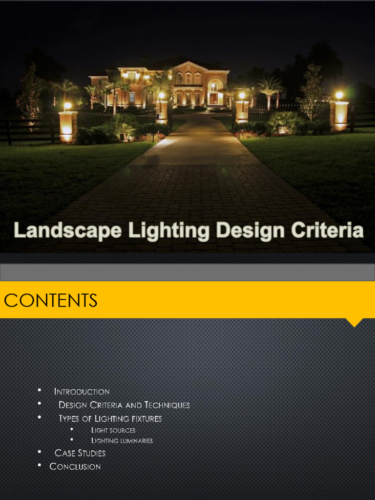Landscape Lighting Essentials | PDF | Lighting | Architectural Elements
