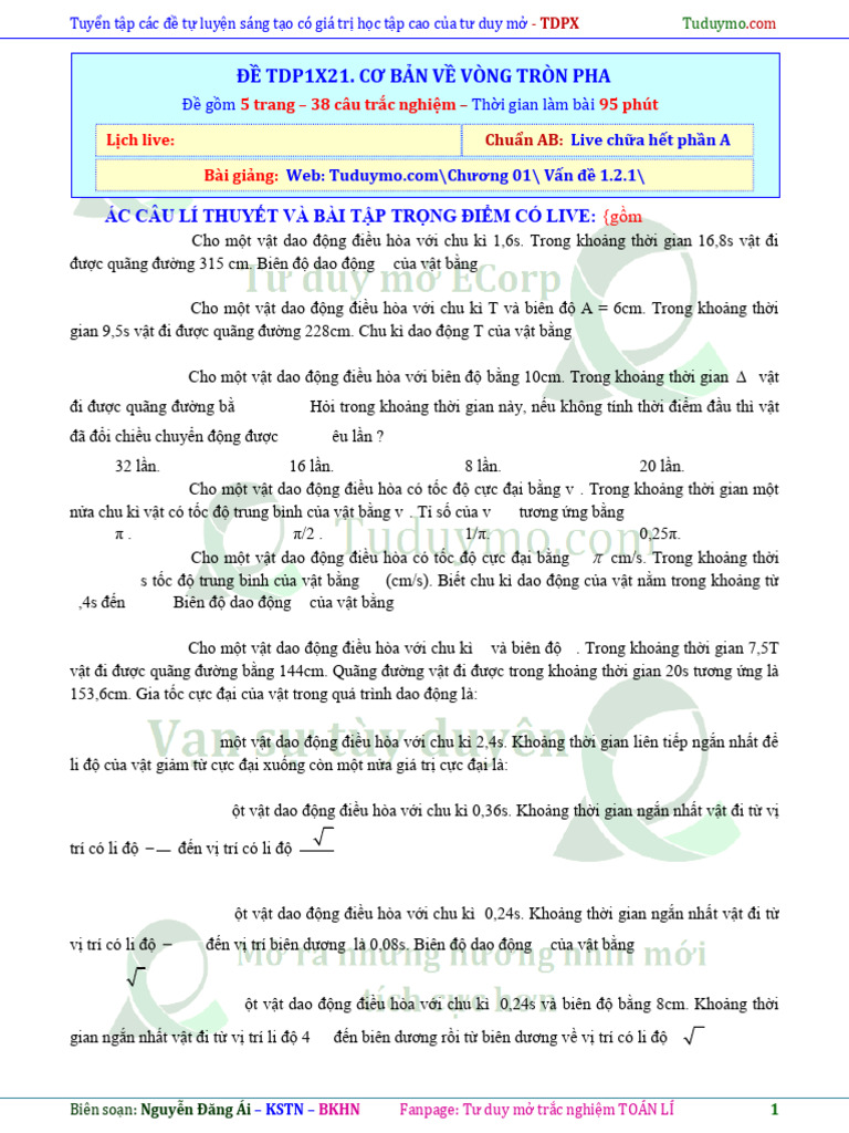 tdp1x21 DTL de Co Ban Ve Vong Tron Pha PDF | PDF