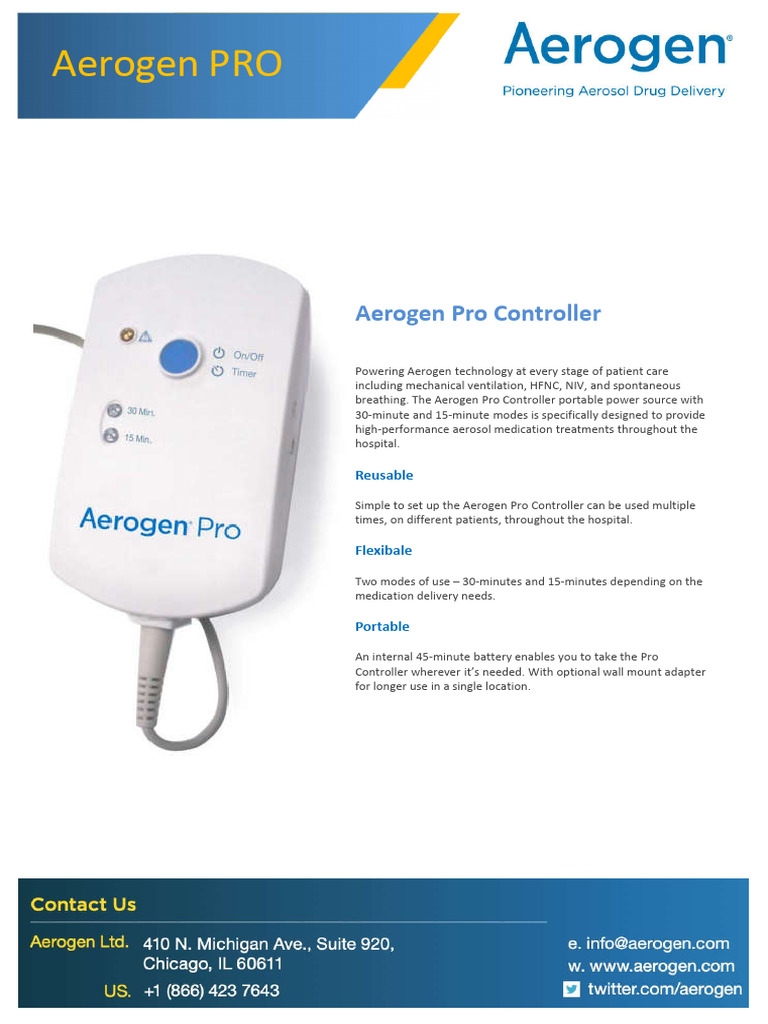 Aerogen Pro Catalogue - EN | PDF