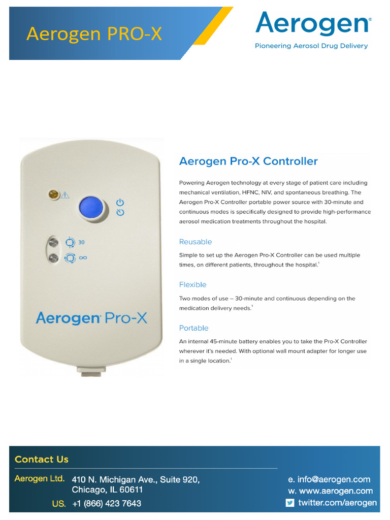 Aerogen Pro-X Catalogue - EN | PDF