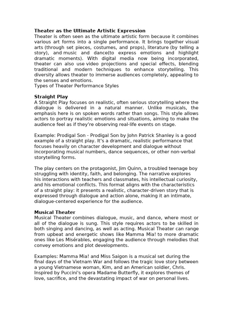 Presentation - Pillars of Cinema and Theater | PDF | Cinematography ...