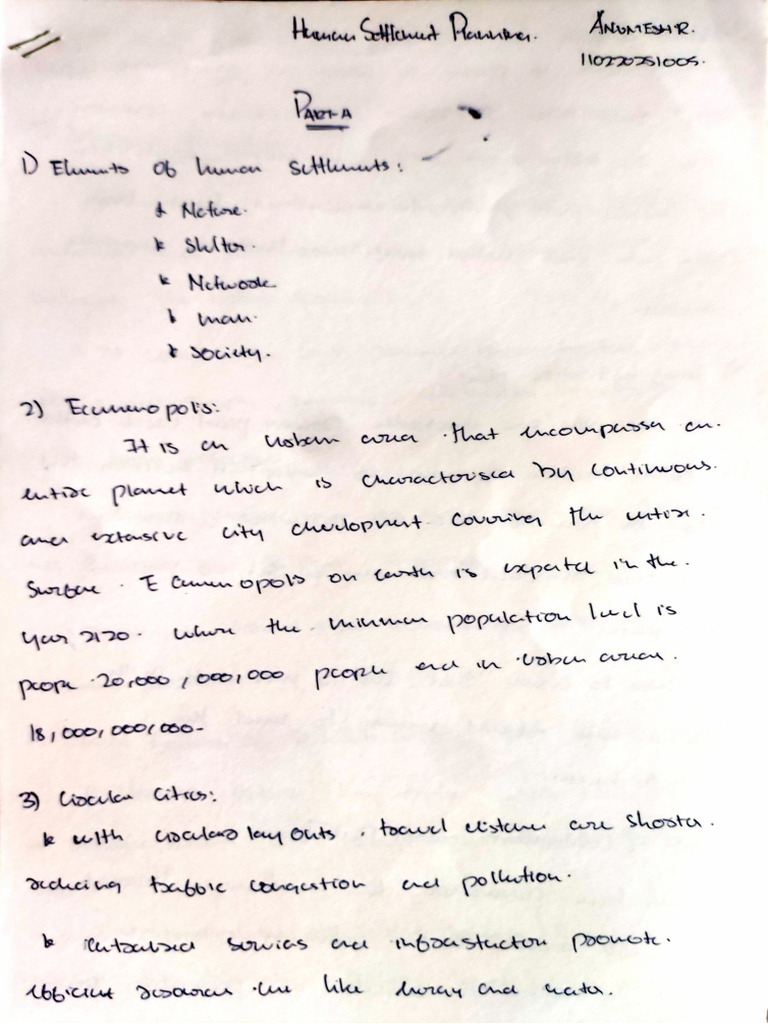human settlement planning | PDF