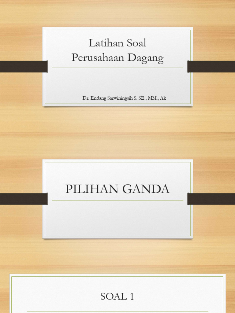 Pertemuan 14. Latihan Soal | PDF