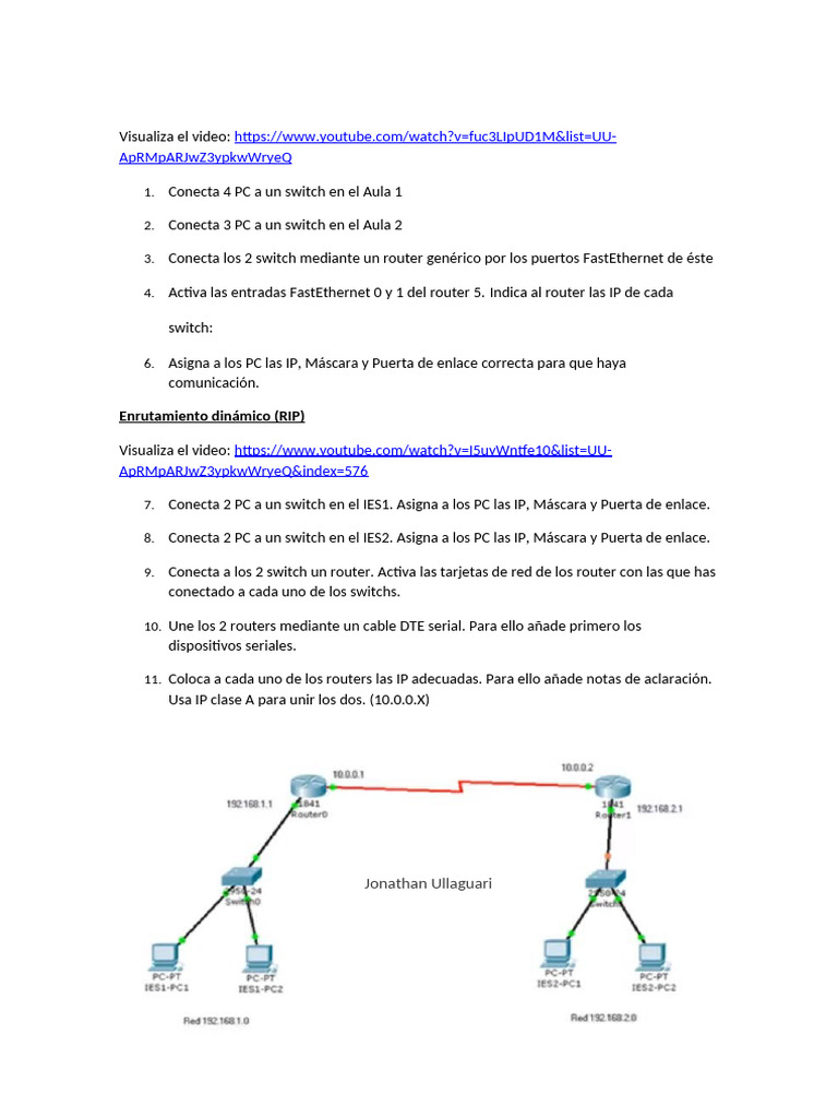 02 Red Basica de Unión de Dos Redes | PDF | Hogar y jardín