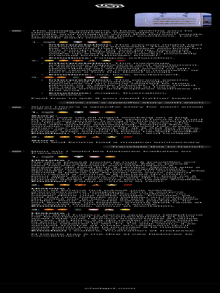 Emoji Message Decoding | PDF