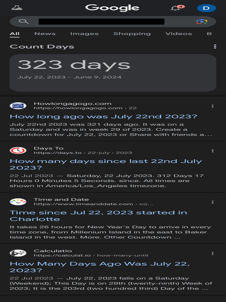 How Many Days Since July 24 2023 Google Search Pdf