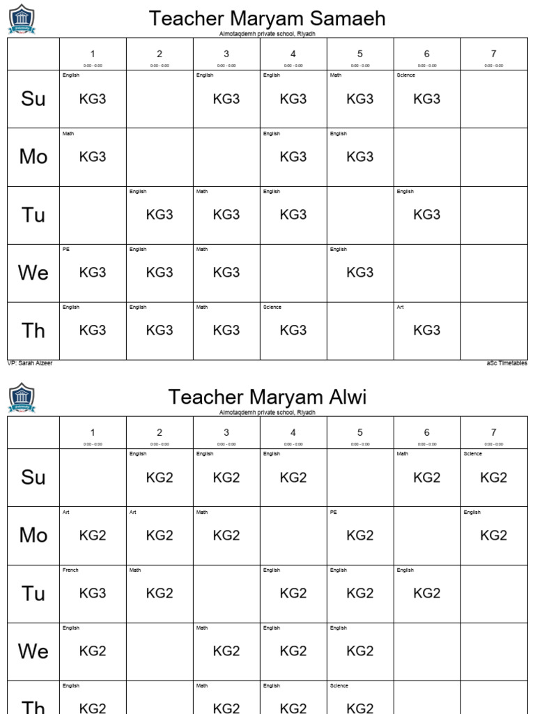 Week 1 Teachers Time Table | PDF | International Economics | World Economy