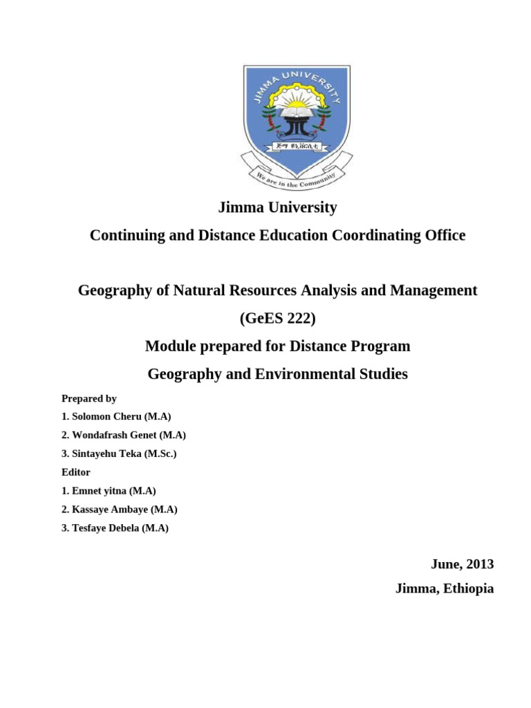 10 NRM Module Edited | PDF | Soil | Resource