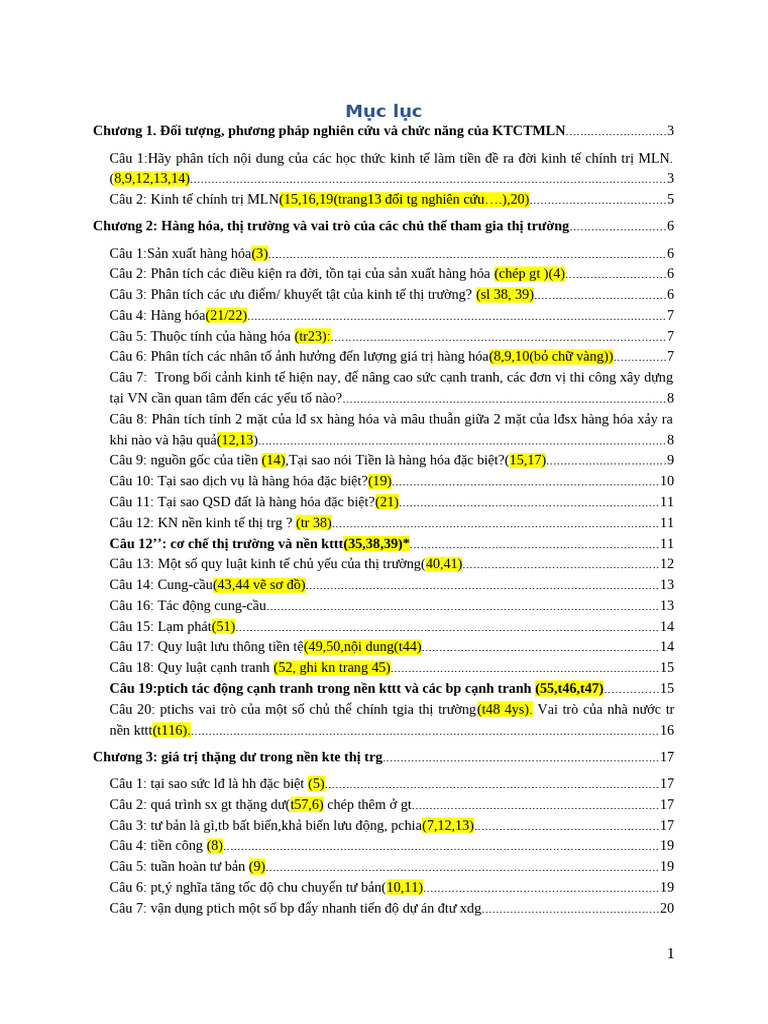 đề cương ktct | PDF