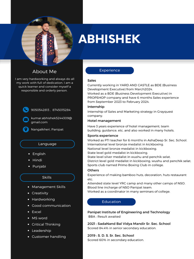 abhi resume | PDF | Business