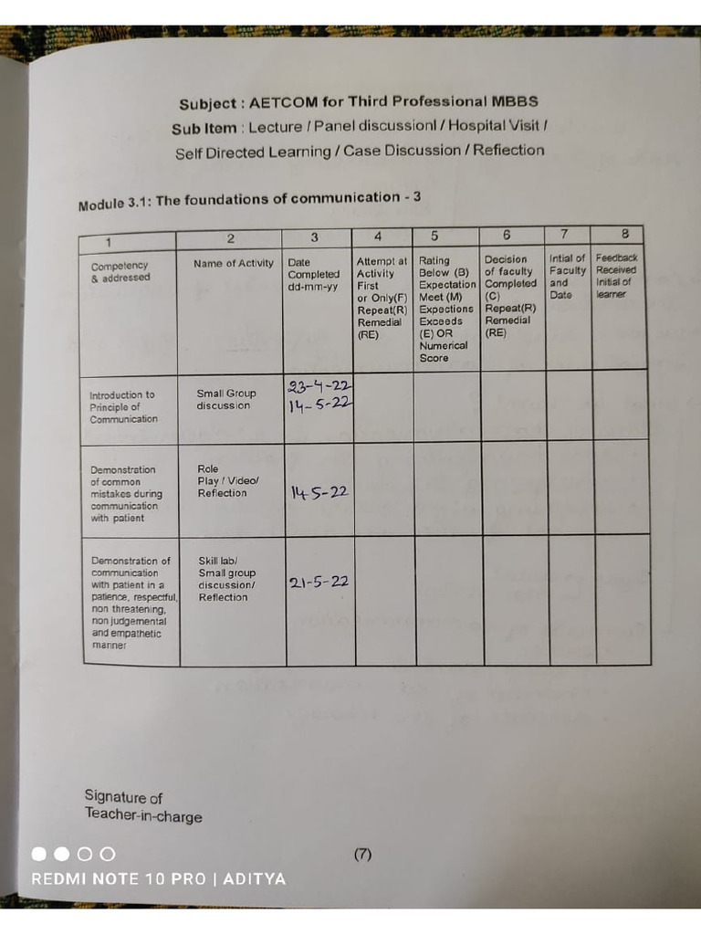 Aetcom Logbook | PDF