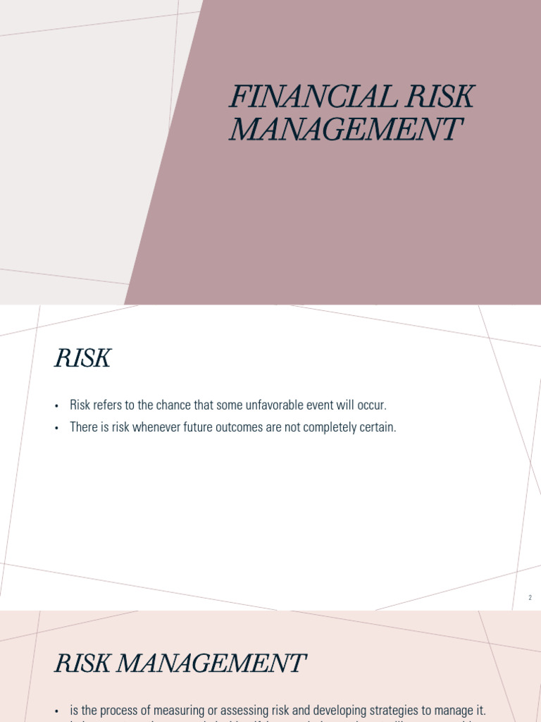 Financial Risk Management | PDF | Risk Management | Risk