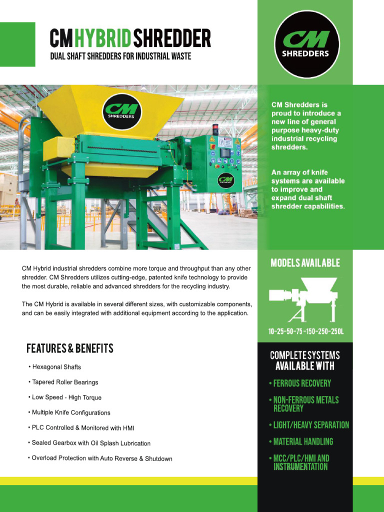CM-Hybrid-Shredder-Brochure | PDF