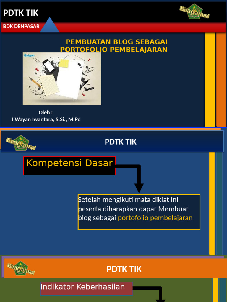 Pembuatan Blog Sebagai Fotopolio Pembelajaran (Autosaved) | PDF | Karier & Perkembangan | Komputer