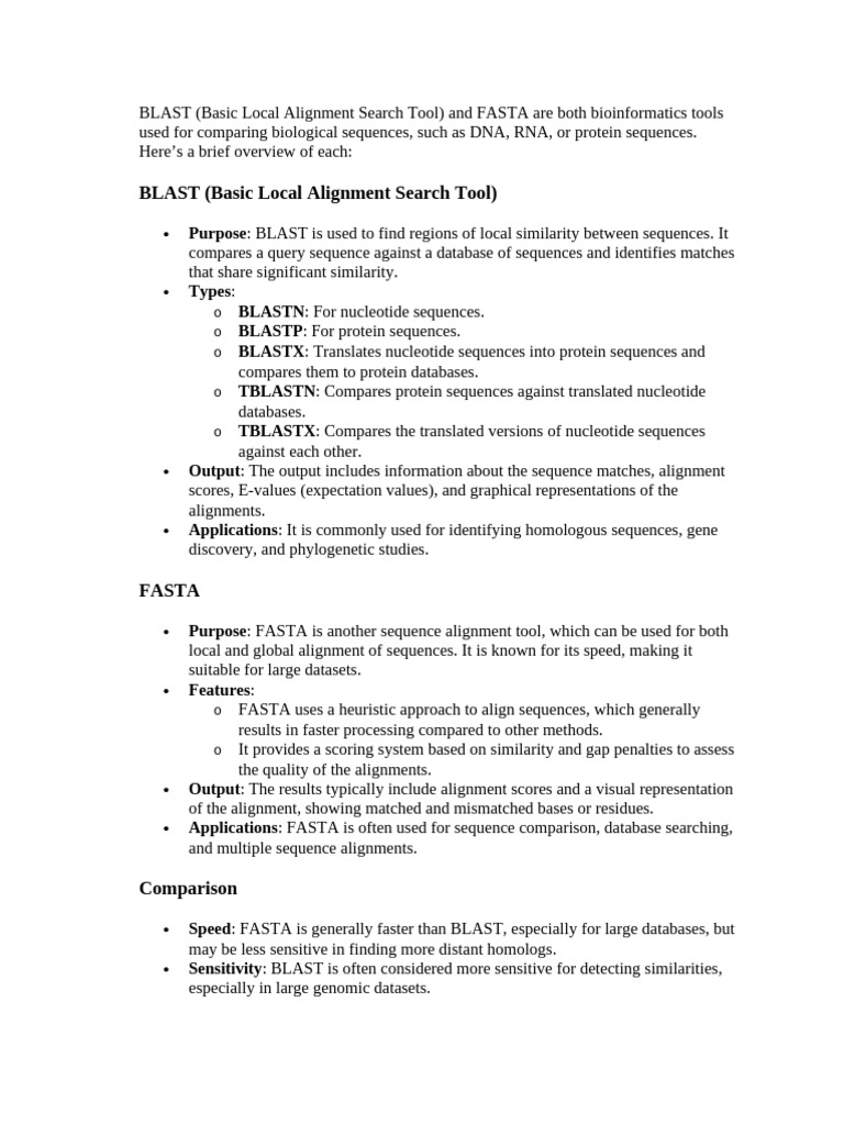 BLAST | PDF | Sequence Alignment | Nucleic Acid Sequence