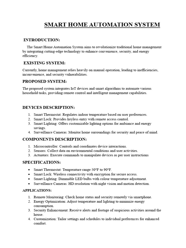 Home Automation | PDF | Automation | Home Automation