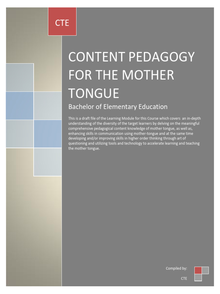 Module-in-CPMT | PDF | Language Acquisition | First Language
